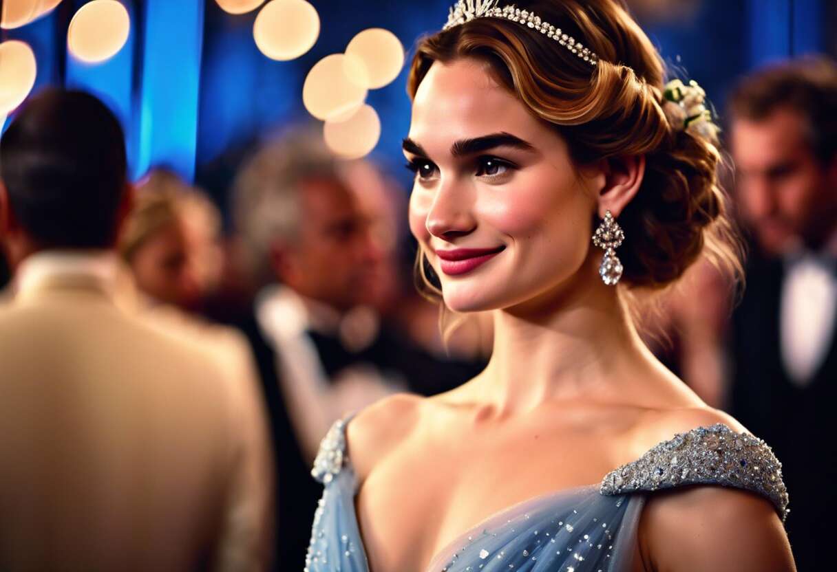 Tenue de bal Cendrillon Lily James - Collector Luxe France
